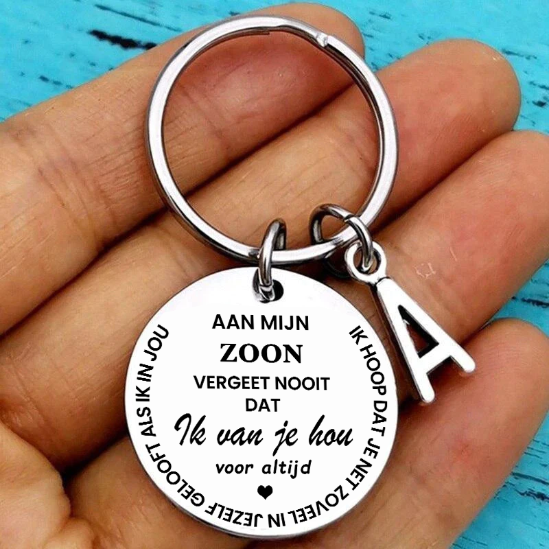 Familie sleutelhanger - aan mijn zoon/dochter – Luxus Love Amsterdam